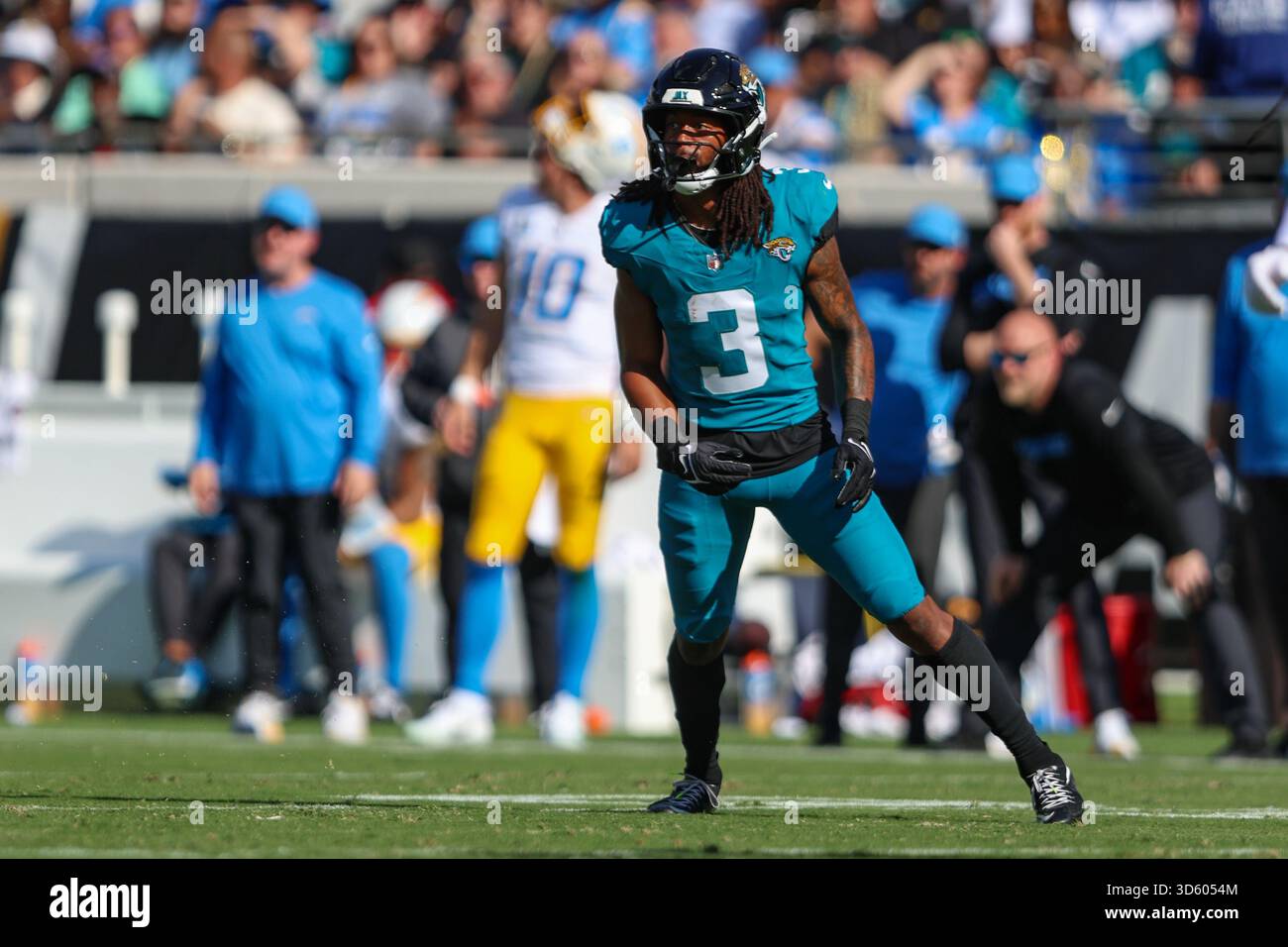 Jacksonville Jaguars wide receiver Jakobi Meyers (3) runs a route ...