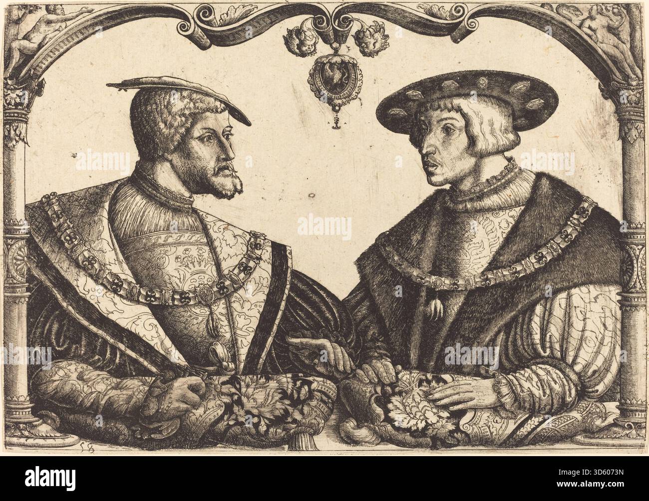 This artwork by Christoph Bockstorfer depicts Emperors Charles V and ...