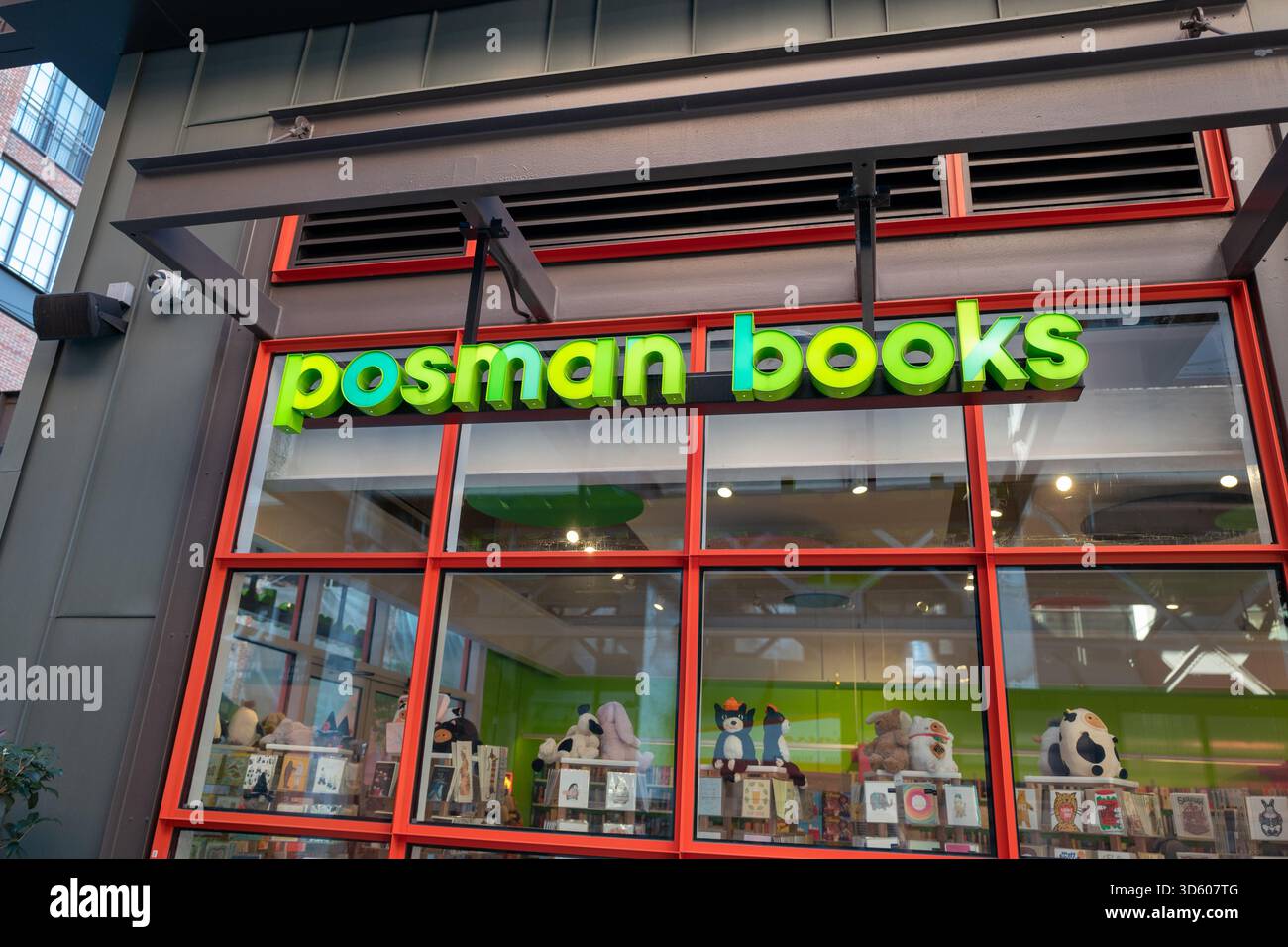 Sign on facade of Posman Books at Ponce City Market, Atlanta, Georgia ...