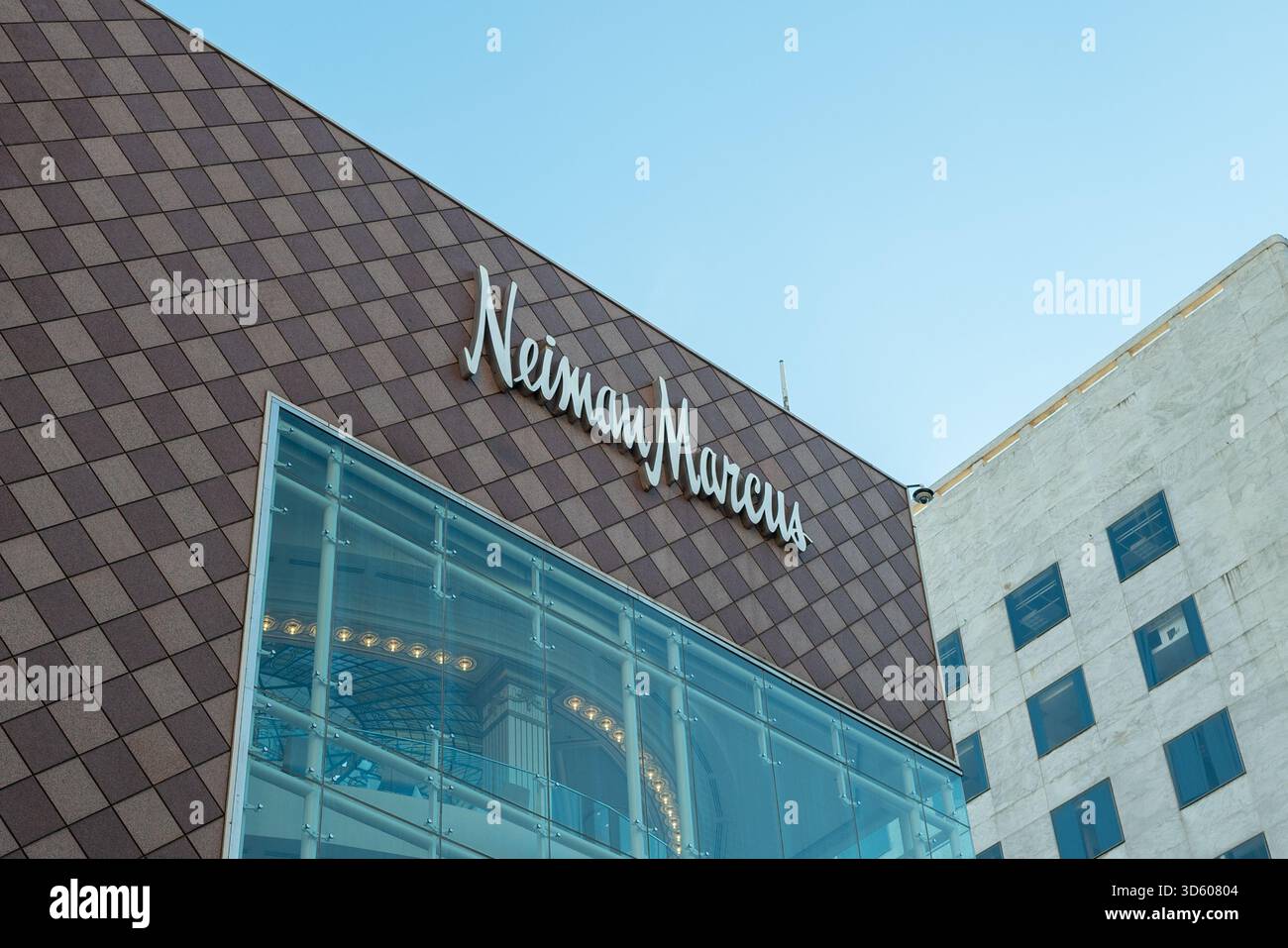 Facade of Neiman Marcus Union Square store in San Francisco, California ...