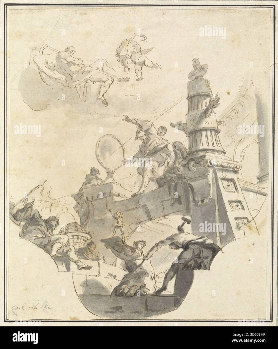 This artwork by Franz Karl Palko, created between 1750 and 1755 ...