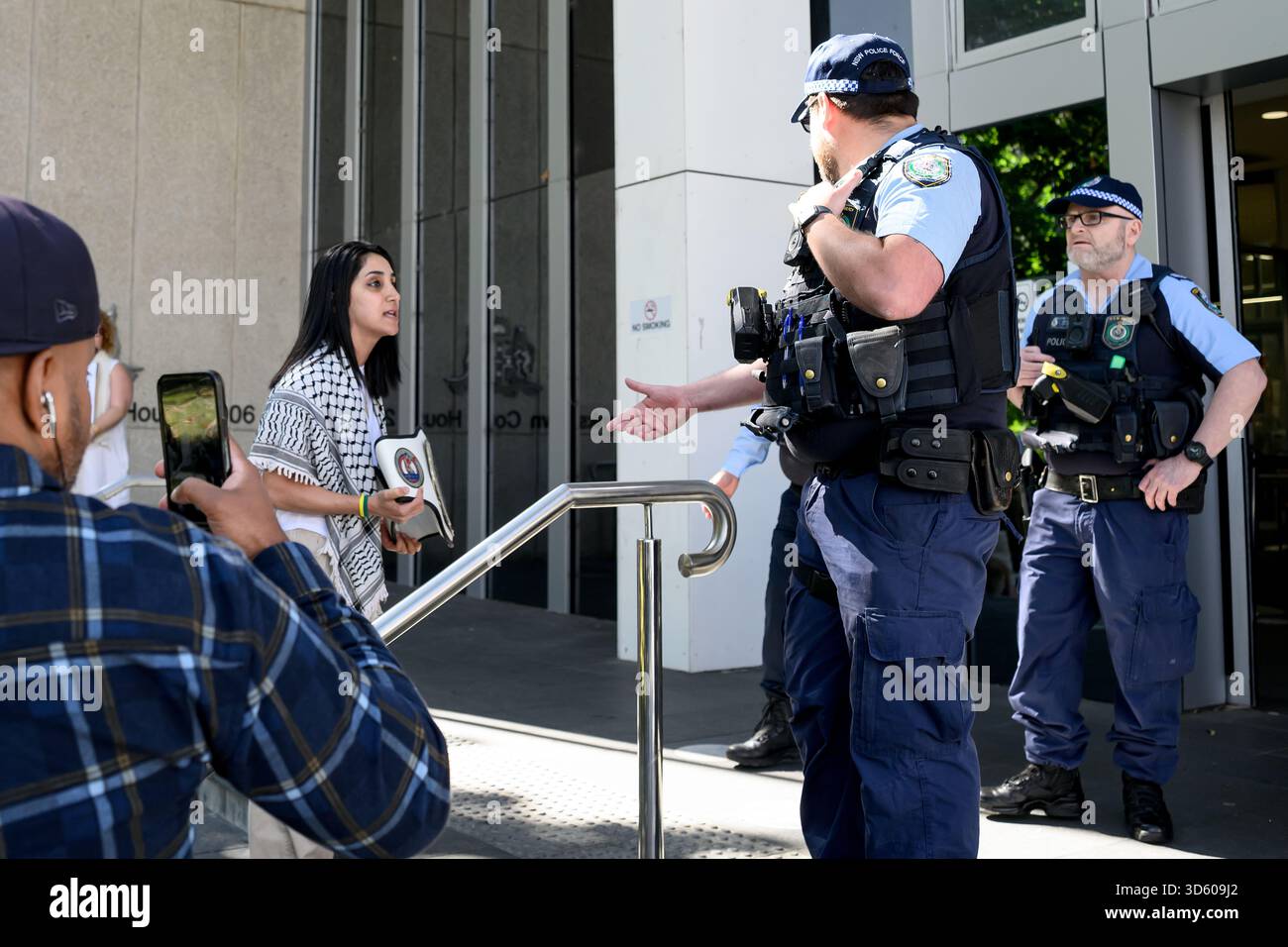 Supporters for Hannah Thomas protest outside Bankstown Local Court, in ...