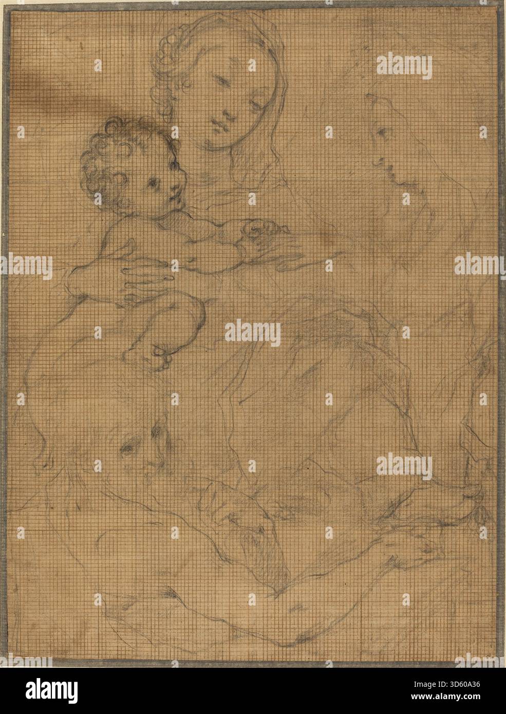 A painting by Francesco Vanni depicting the Mystic Marriage of Saint ...