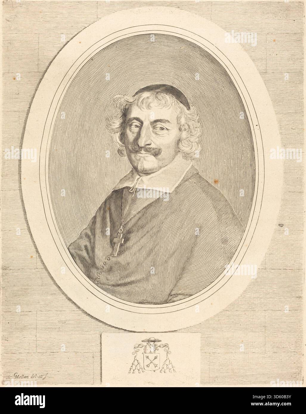 This portrait engraving by Claude Mellan shows Alphonse III Delbene ...