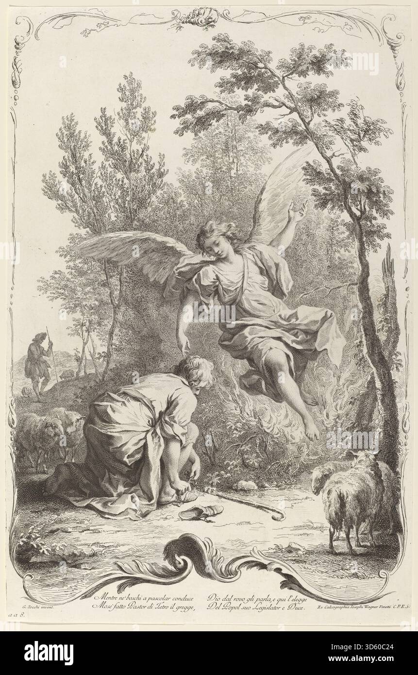 Exodus moses before the burning bush hi-res stock photography and ...