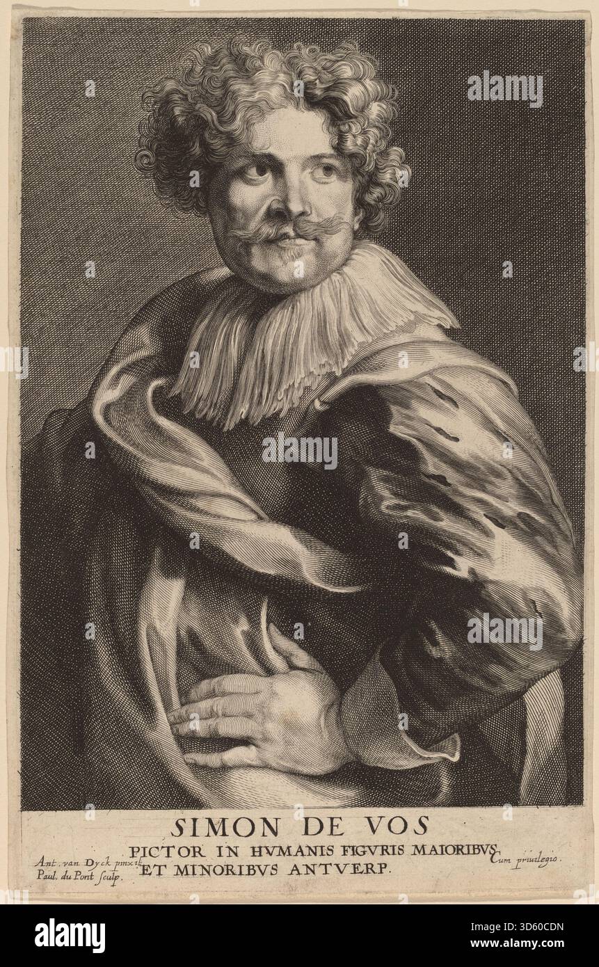 An engraving by Paulus Pontius after Sir Anthony van Dyck depicting ...