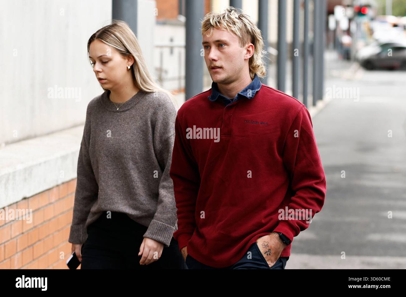 Brother of Hannah McGuire, Jude McGuire (R) arrives at the Supreme ...