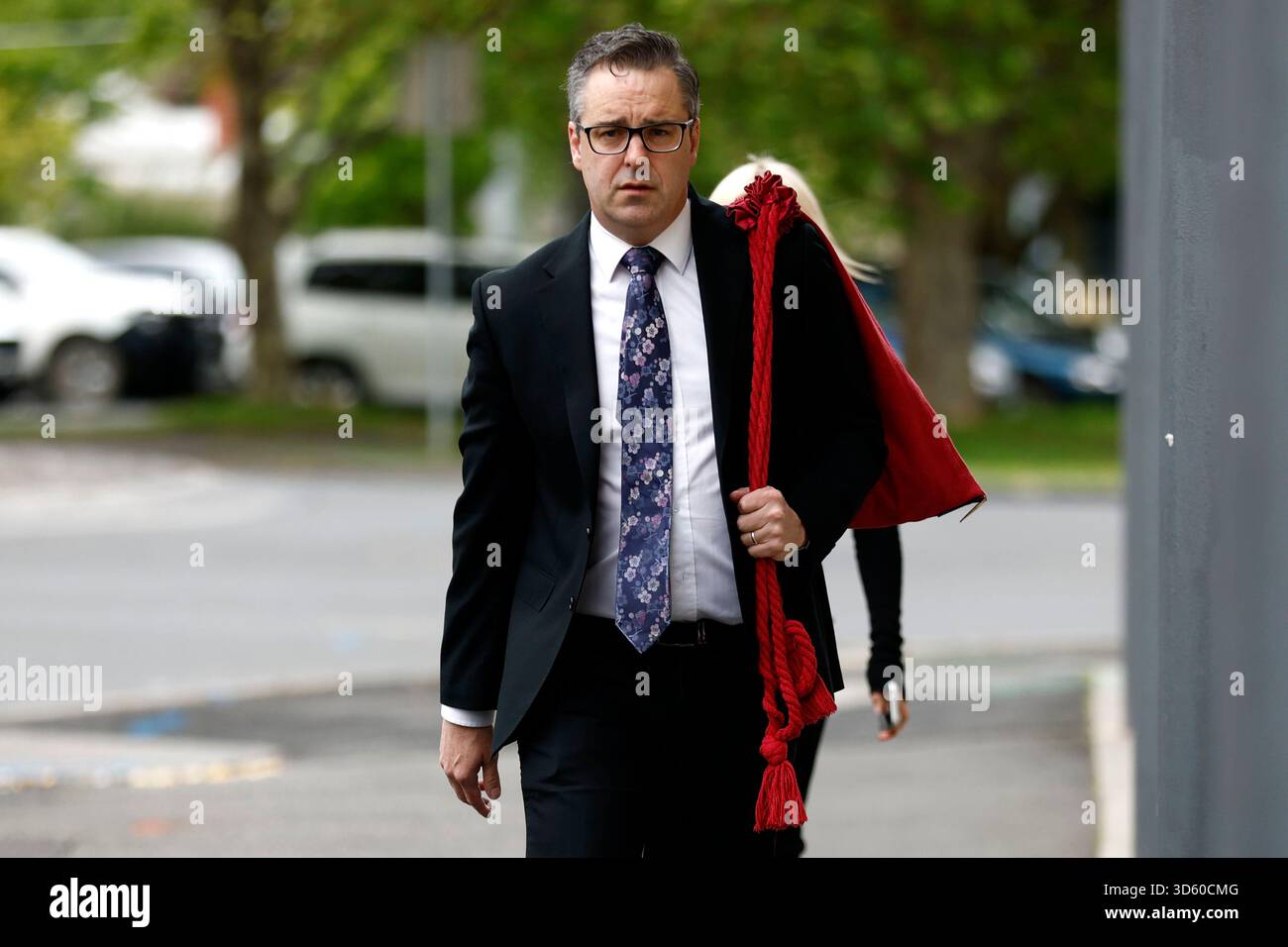 Lachlan Young's barrister Glenn Casement arrives at the Supreme Court ...