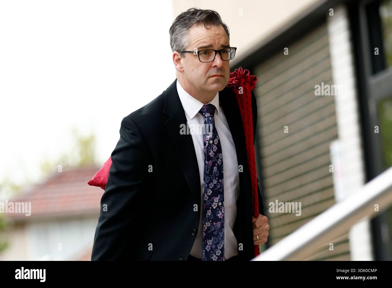 Lachlan Young's barrister Glenn Casement arrives at the Supreme Court ...