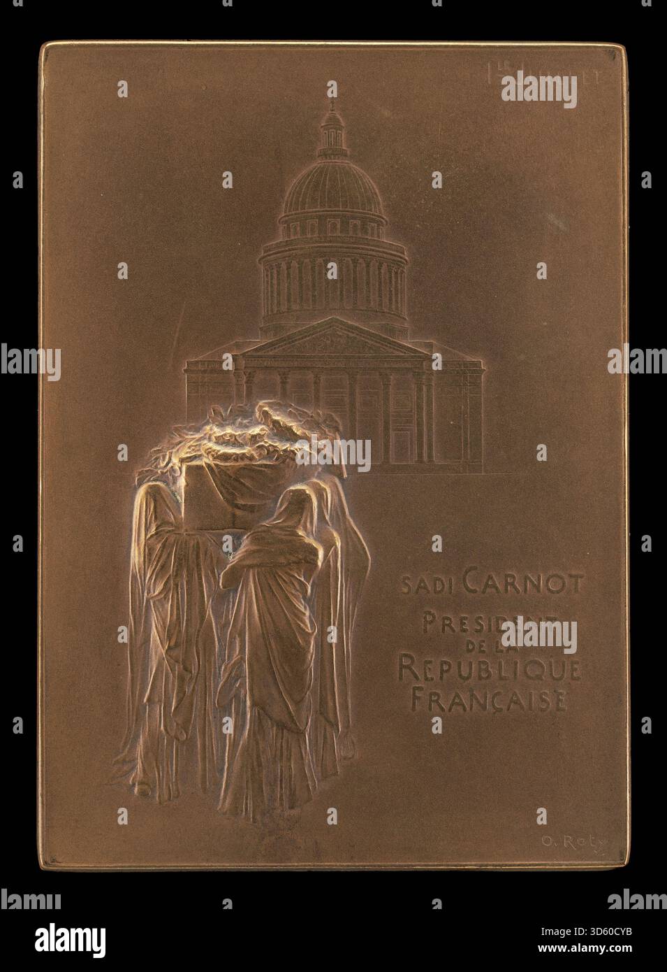 This 1894 medal by Louis Oscar Roty depicts the obverse view of the ...
