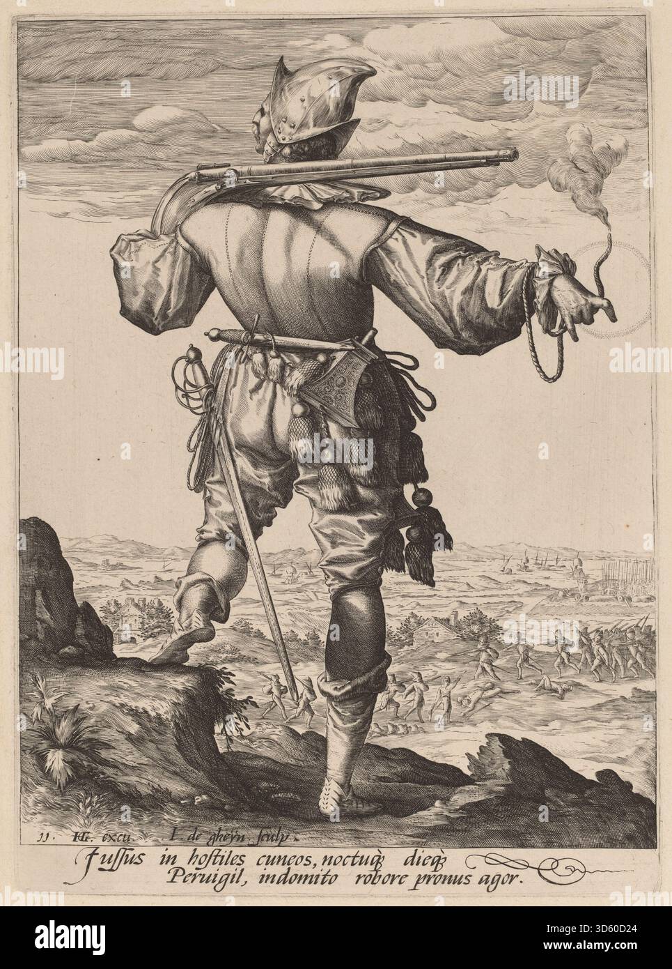 This 1587 engraving by Jacques de Gheyn II after Hendrik Goltzius ...