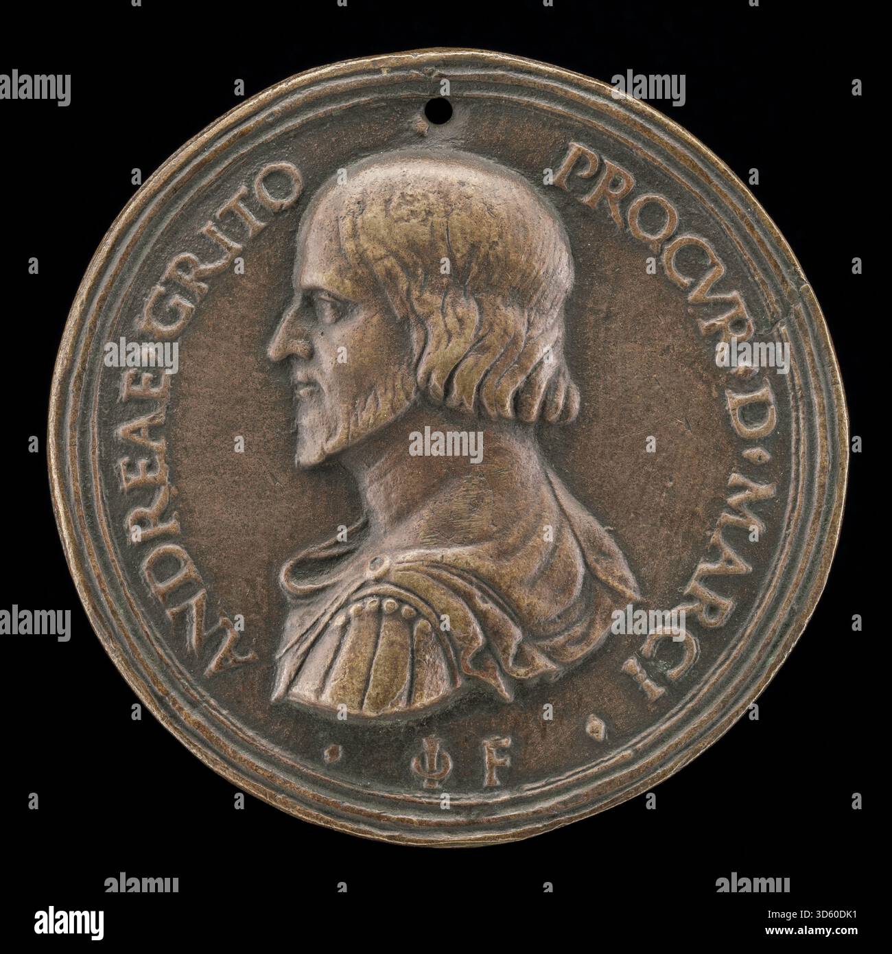 This 1512–1516 coin obverse by Giovanni Falier features Andrea Gritti ...