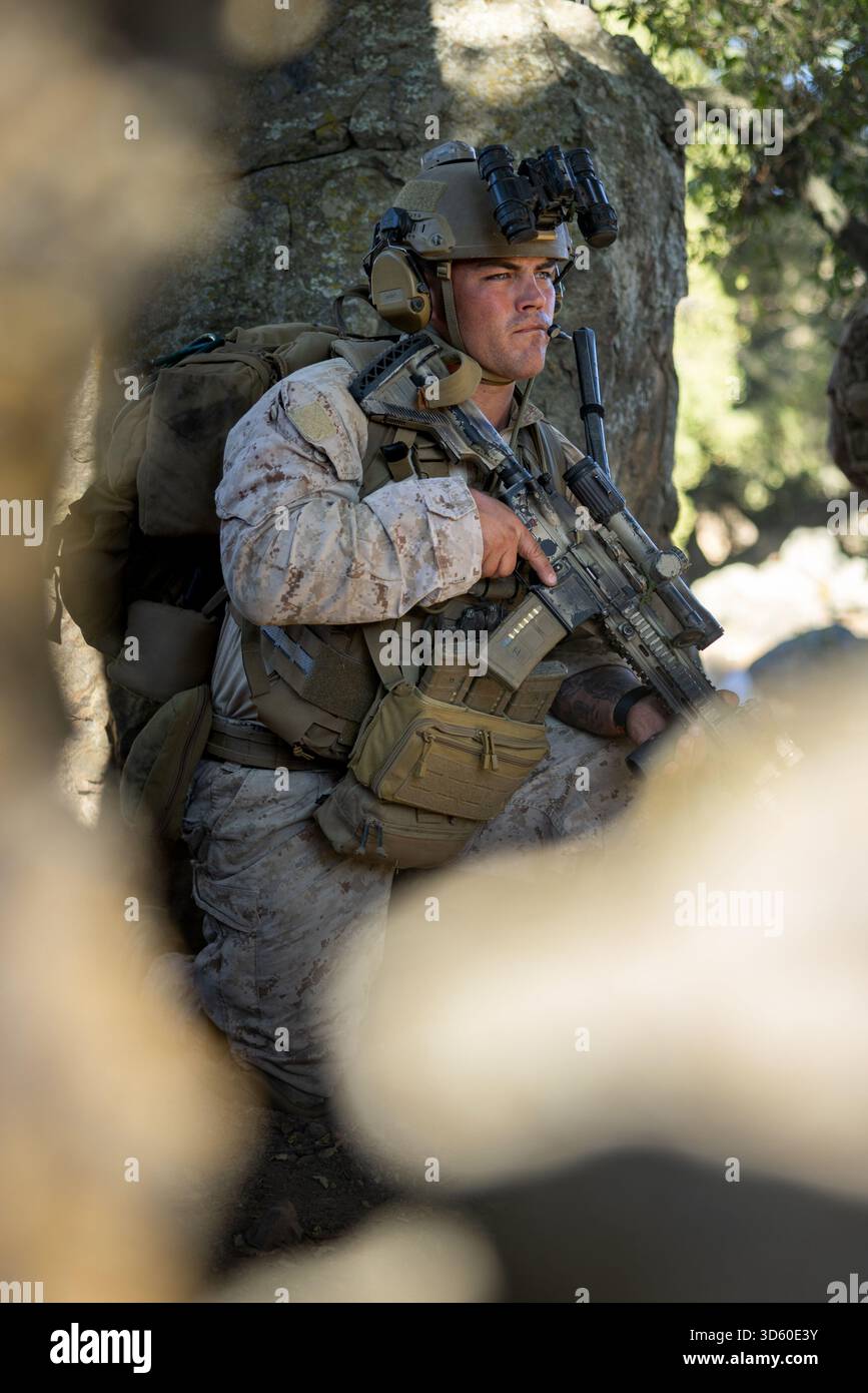 U.S. Marine Corps Staff Sgt. Benjamin Hernandez, a team leader with ...