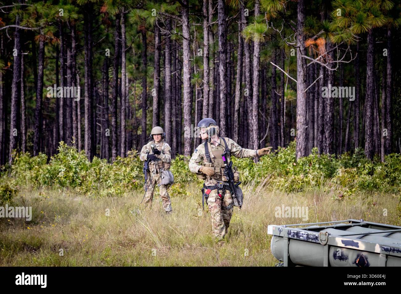 A U.S. Soldier assigned to the 3-27 Field Artillery Regiment, 18th ...