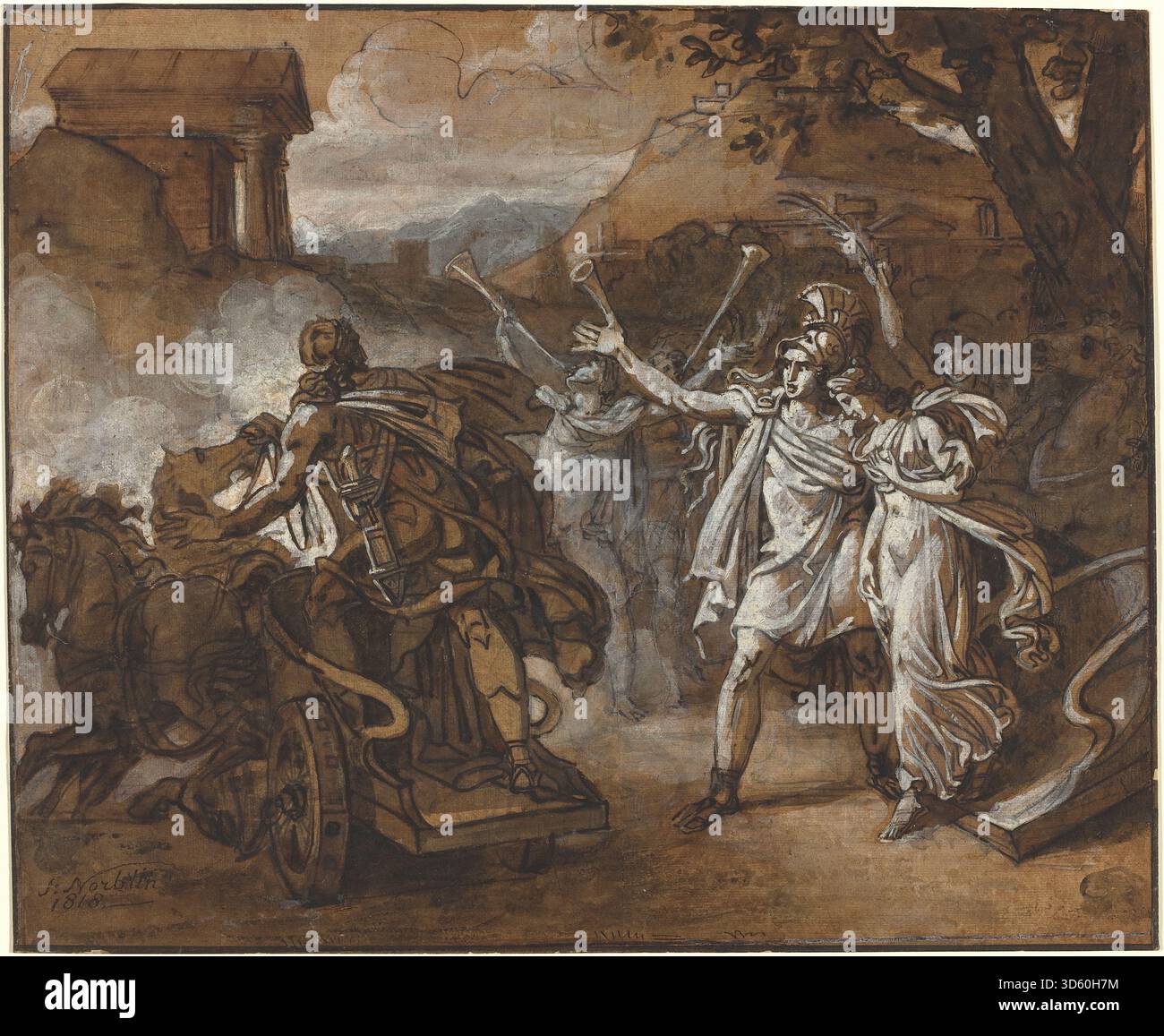 This 1818 painting by Sébastien Louis Guillaume Norblin de la Gourdaine ...