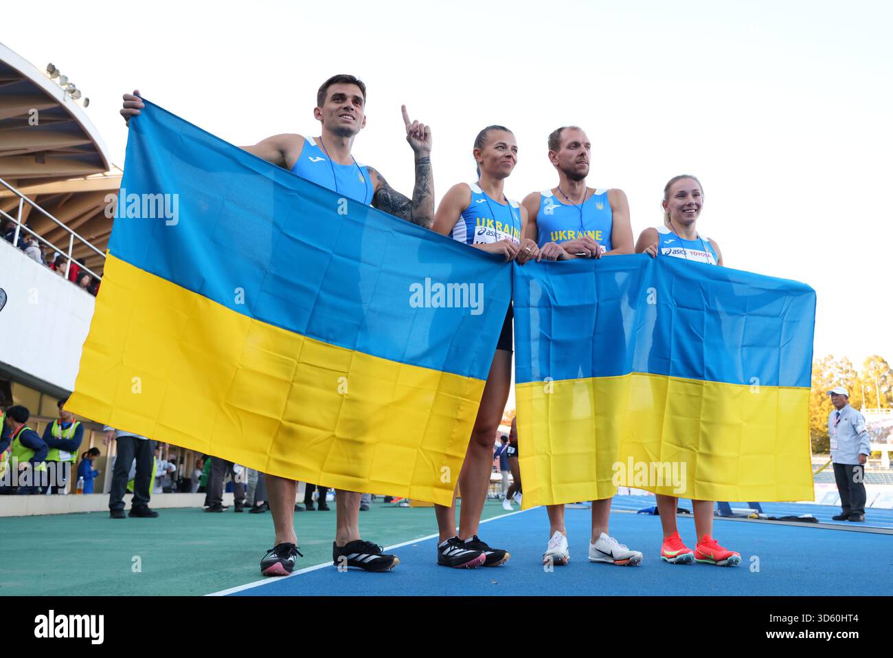 Ukraine team group (UKR), NOVEMBER 17, 2025 - Athletics : Mix 4x400m Relay Final during TOKYO ...