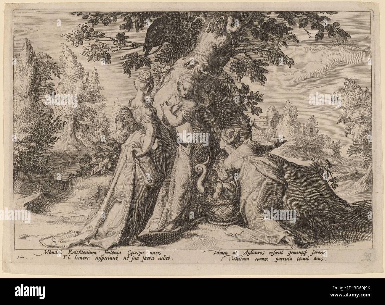 A 1590 engraving from Hendrick Goltzius’ workshop depicting the ...