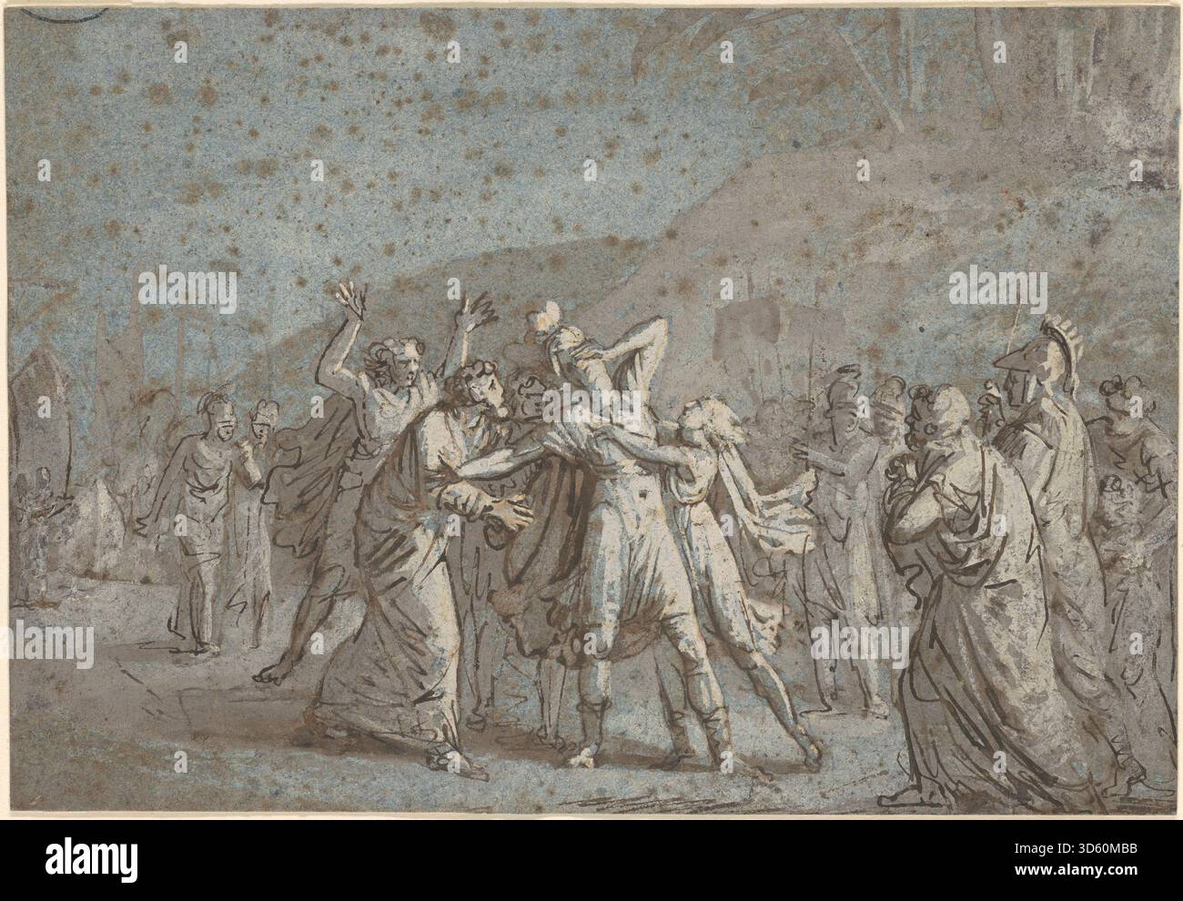 A painting by Benjamin West created between 1780 and 1810 depicting the ...