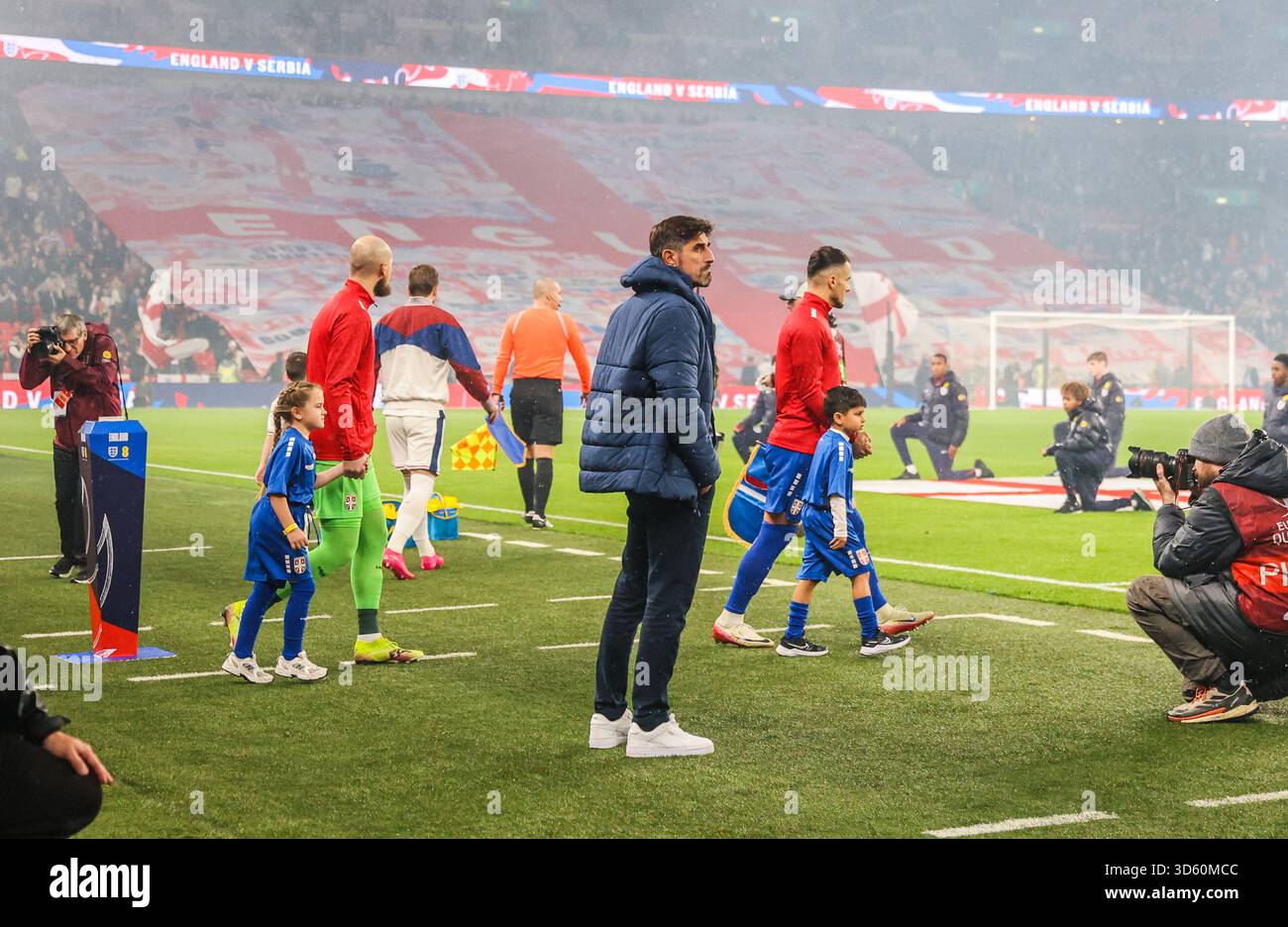 London, UK. 13th Nov, 2025.Serbia manager Veljko Paunovic before the ...