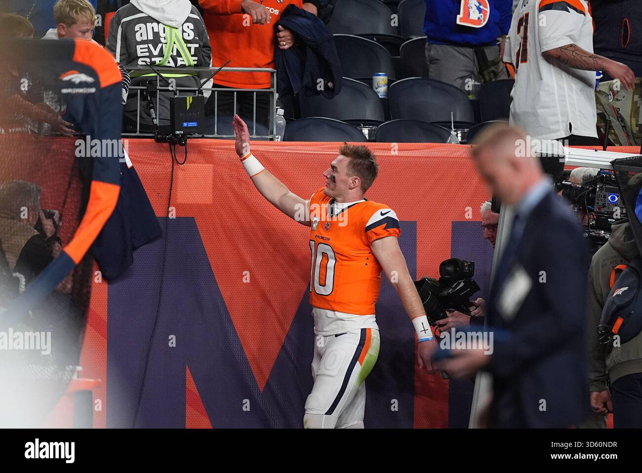 Denver Broncos quarterback Bo Nix (10) in the second half of an NFL ...