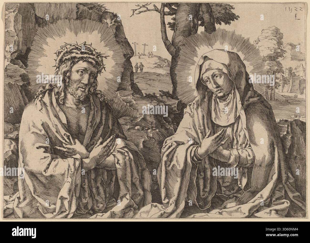 This engraving by Simon Frisius after Lucas van Leyden depicts the ...