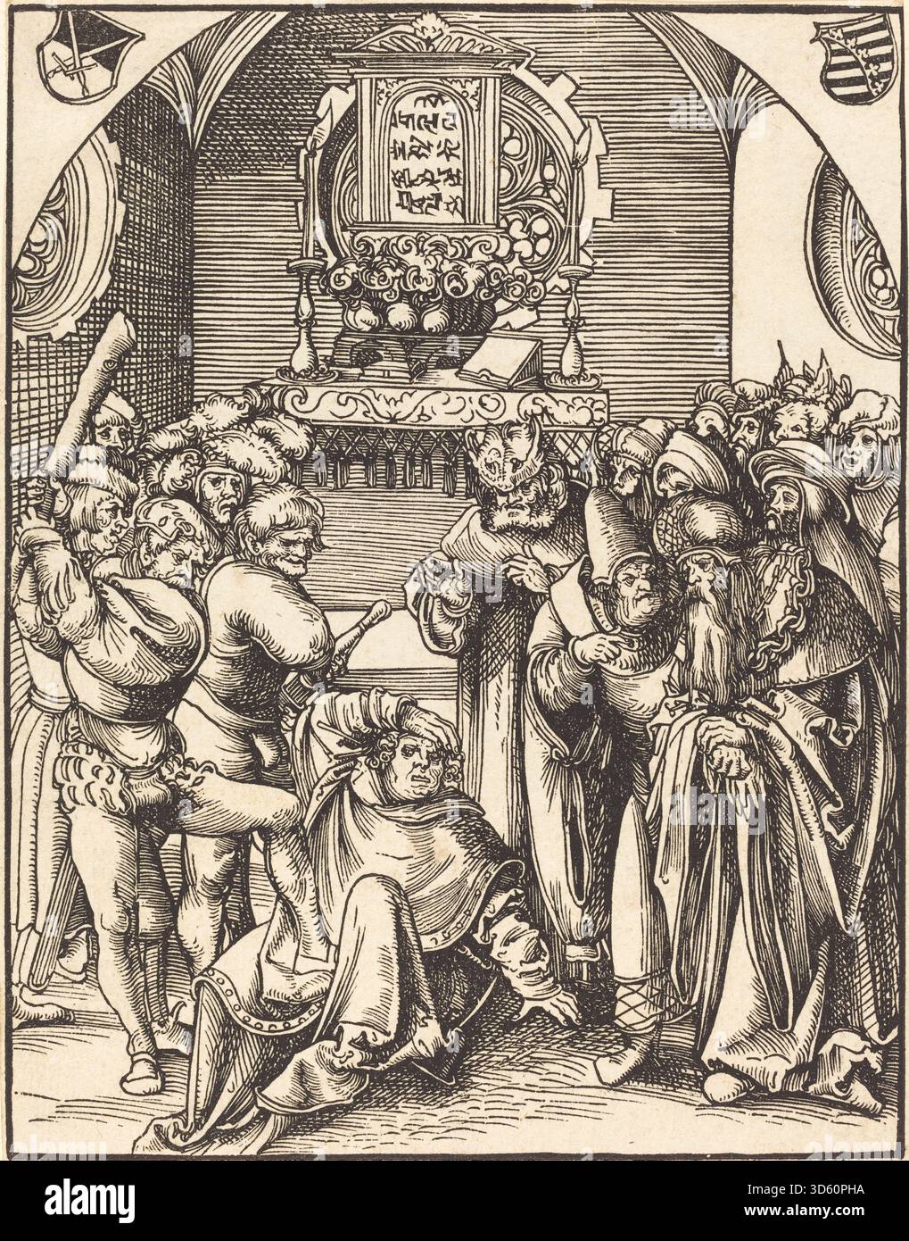 This painting by Lucas Cranach the Elder depicts Saint Jude holding a ...