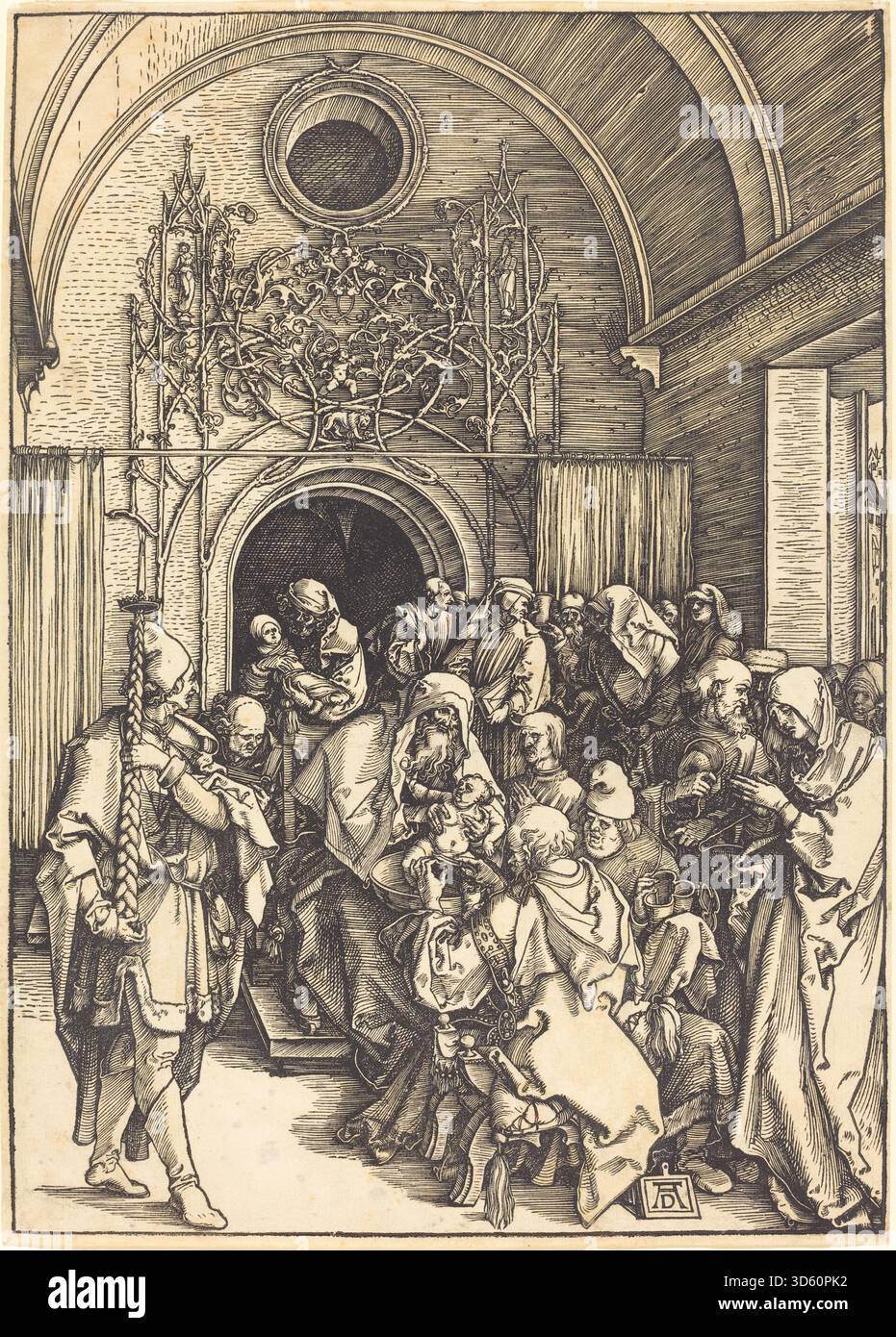 This engraving by Albrecht Dürer, created around 1504–1505, depicts the ...