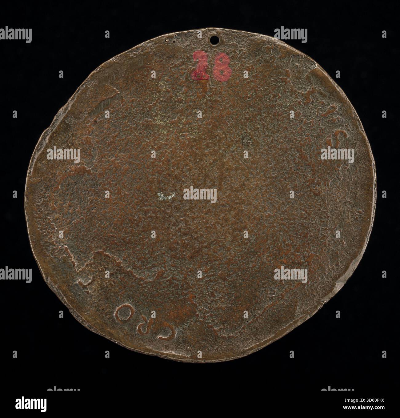 Obverse side of a 15th-century coin featuring Marcus Croto, with ...