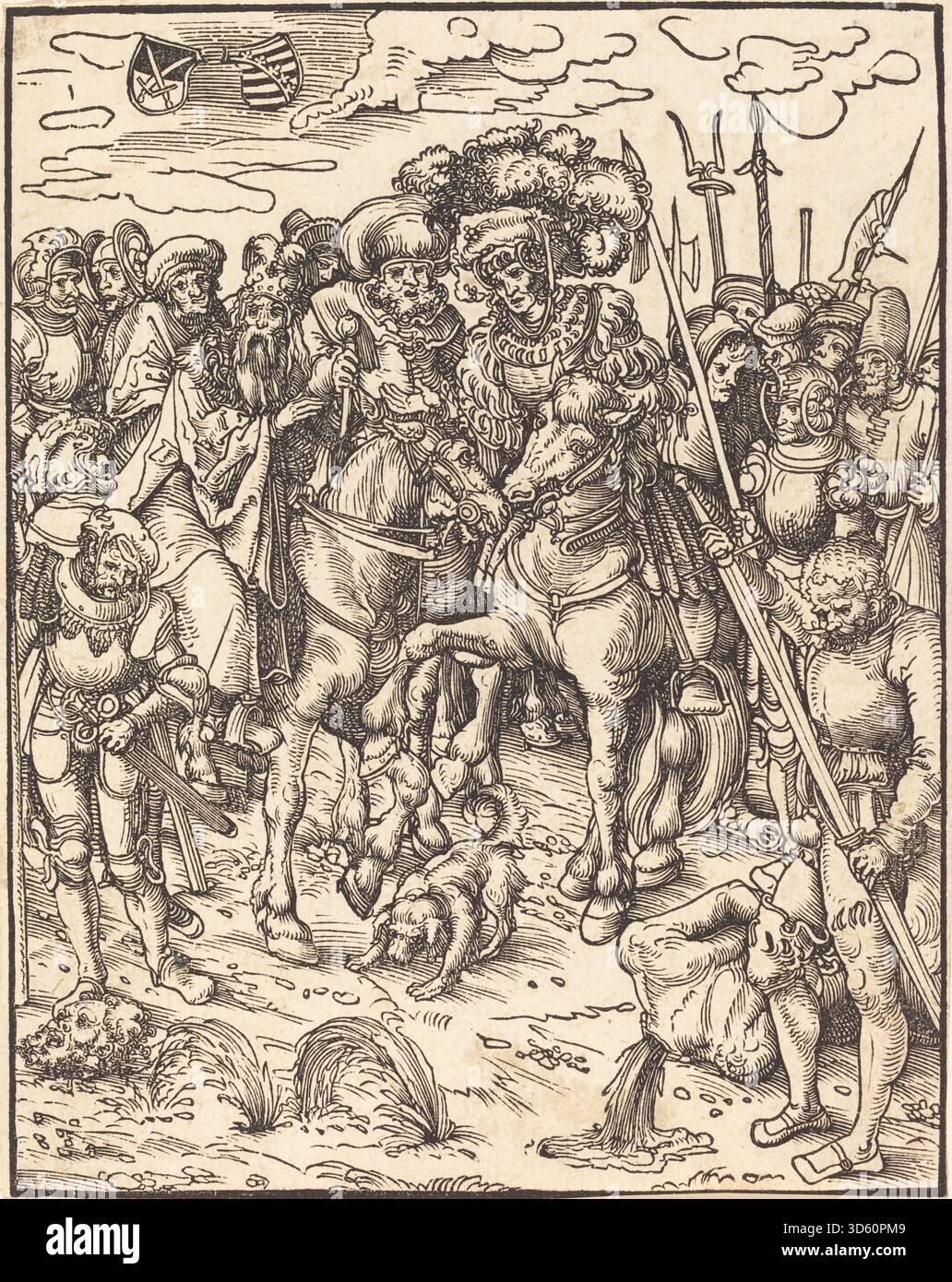 Lucas Cranach the Elder’s painting of Saint Matthew shows the apostle ...