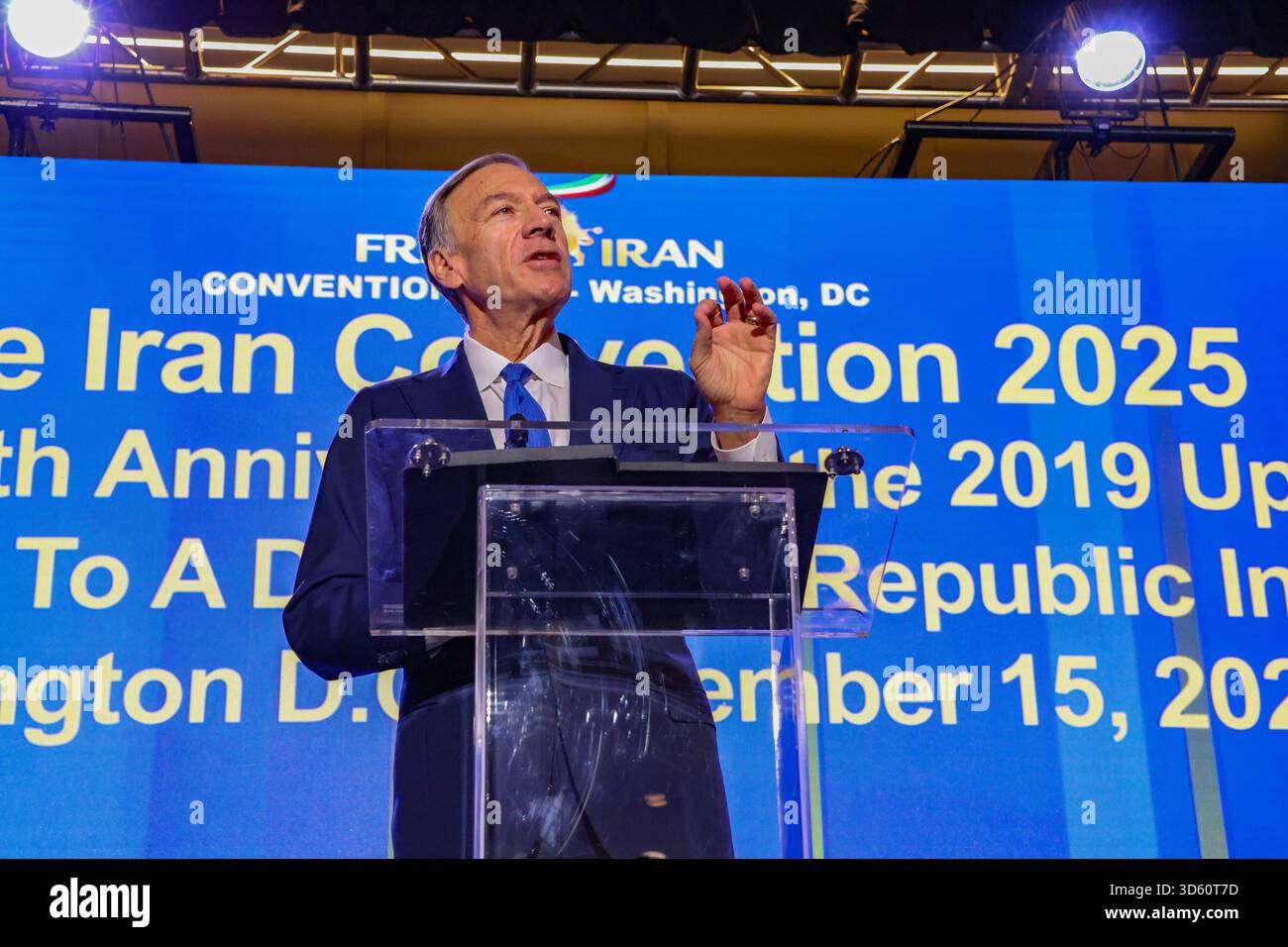 Mike Pompeo, 70th U.S. Secretary of State, delivers remarks during the ...