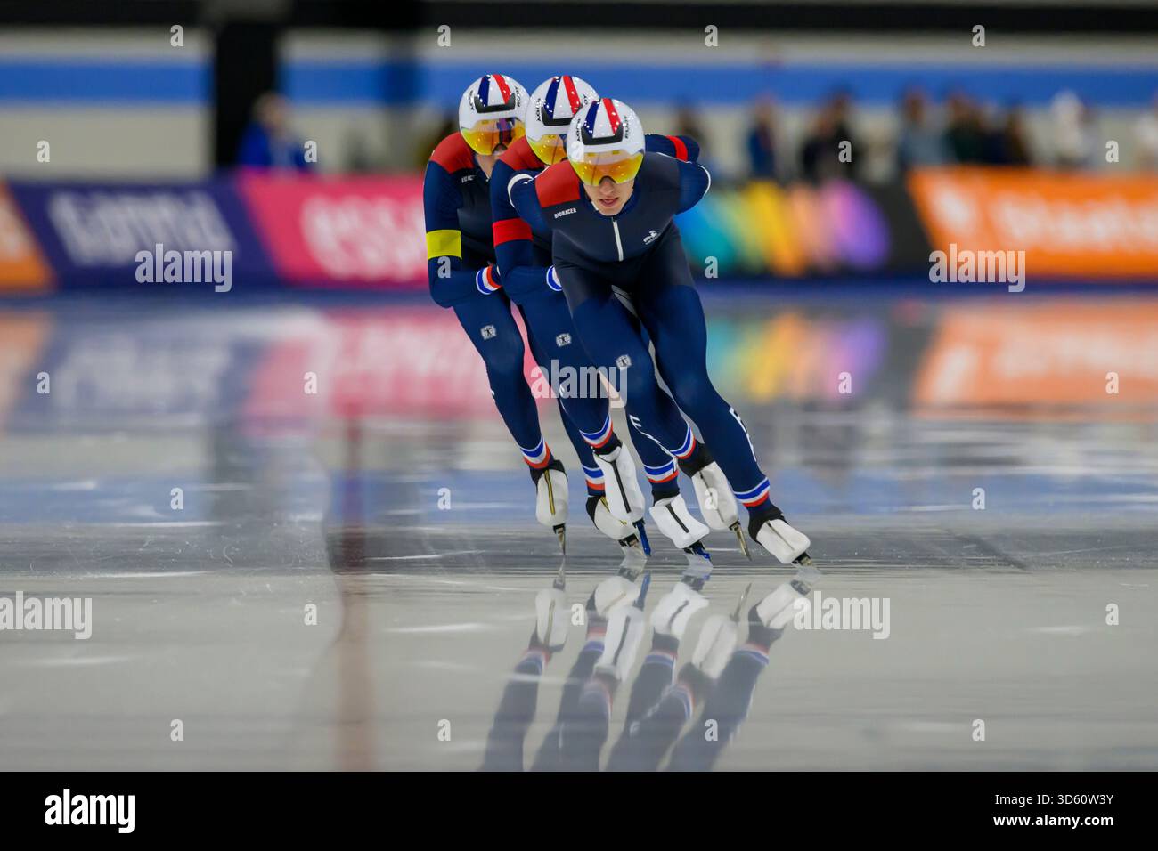 From front to back, France's Timothy Loubineaud, Valentin Thiebault and ...