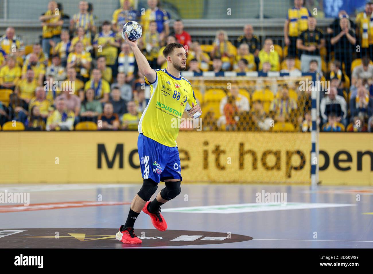 Aleks Vlah of Industria Kielce seen in action during the EHF Champions ...