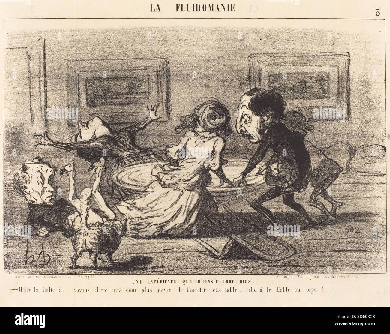 This 1853 lithograph by Honoré Daumier depicts a comical experiment ...