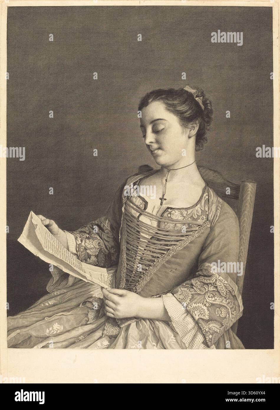 An engraving by Jean Daullé and Simon Francois Ravenet I after Jean ...