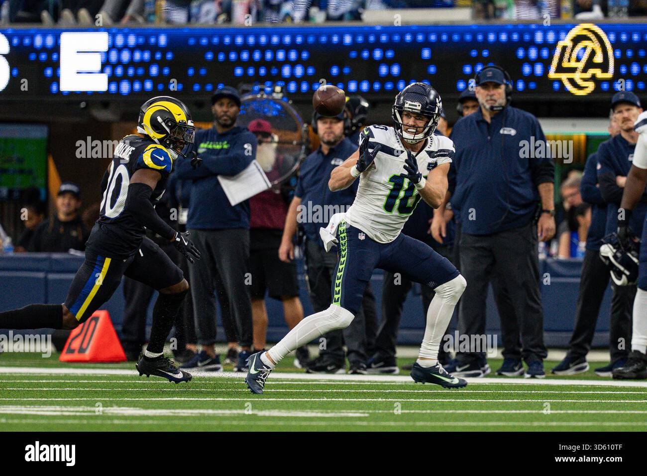 Seattle Seahawks wide receiver Cooper Kupp (10) makes a catch against ...