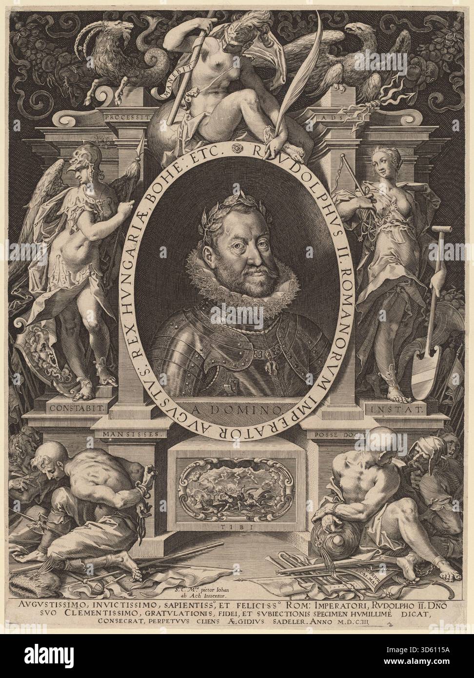 This print by Aegidius Sadeler II, after Hans von Aachen, depicts ...