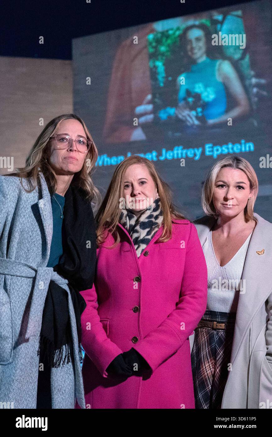 From left; Annie Farmer, Liz Stein and Danielle Bensky pose for a photo ...