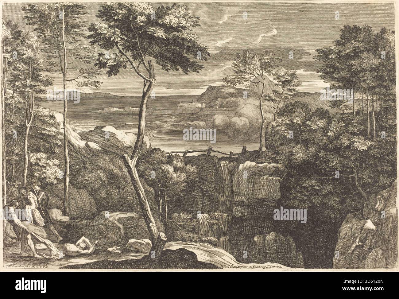 Painting by Sébastien Bourdon showing the Parable of the Good Samaritan ...