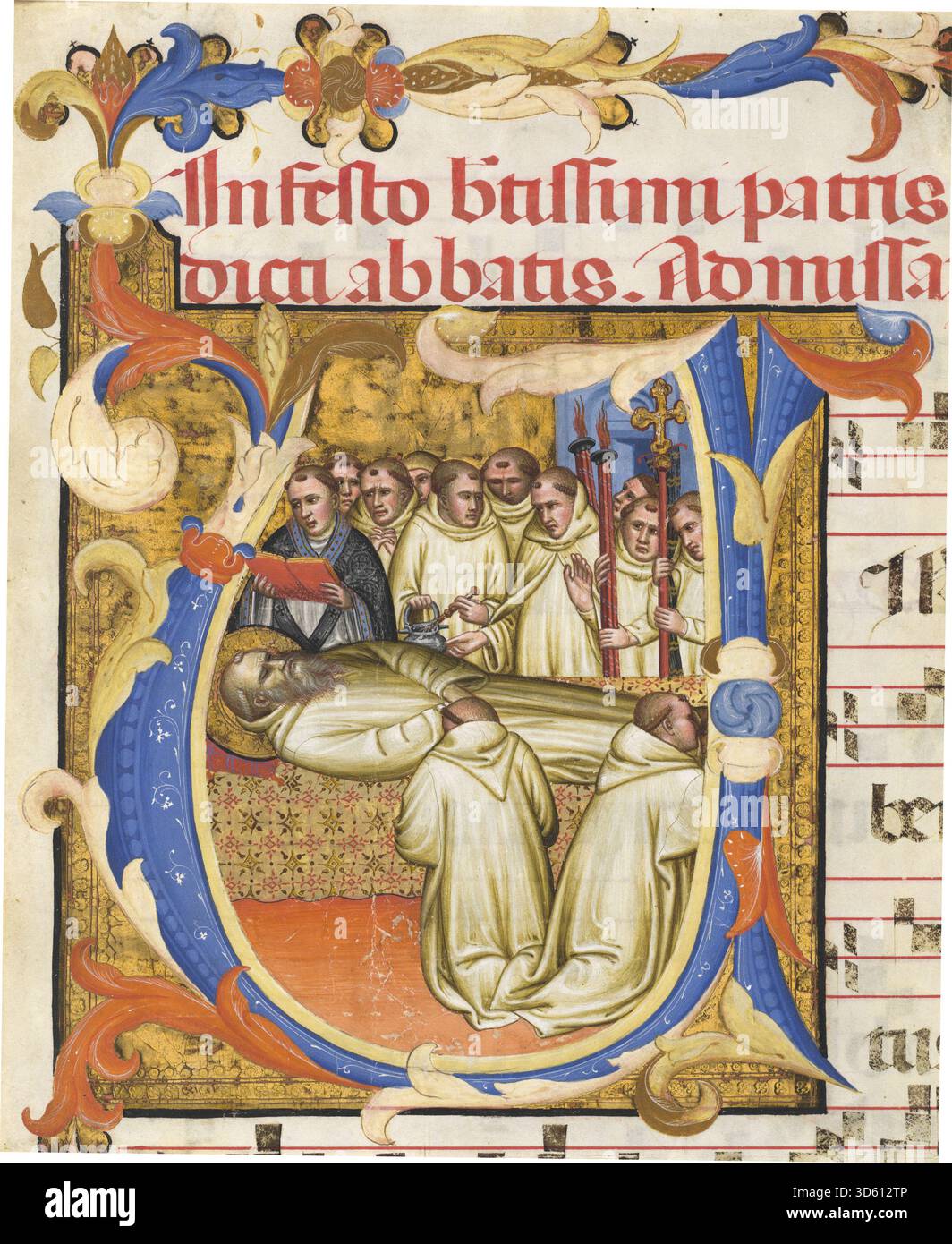 Medieval painting of monks Cut Out Stock Images & Pictures - Alamy
