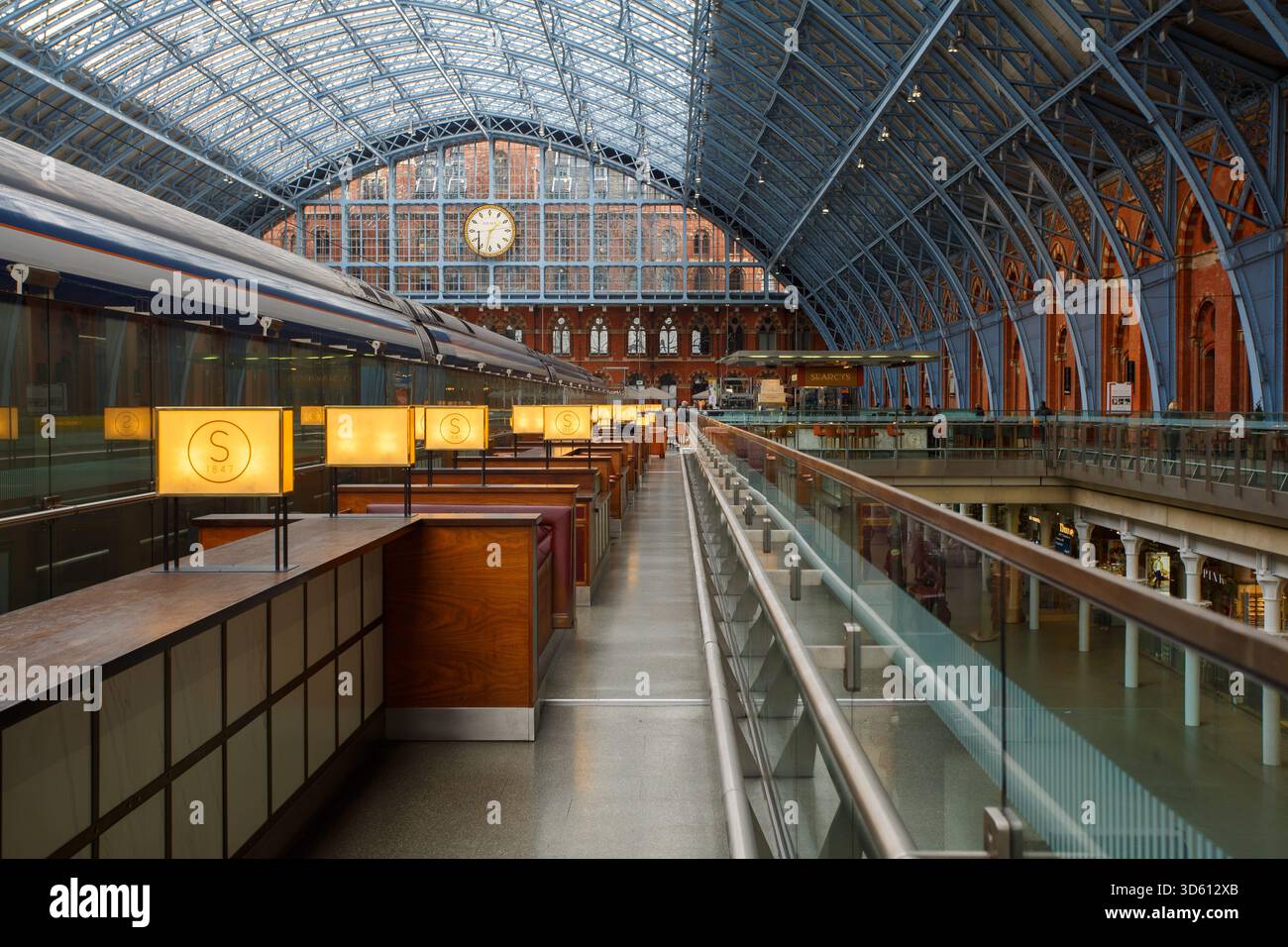 The Inside St Pancras International railway station historic building ...