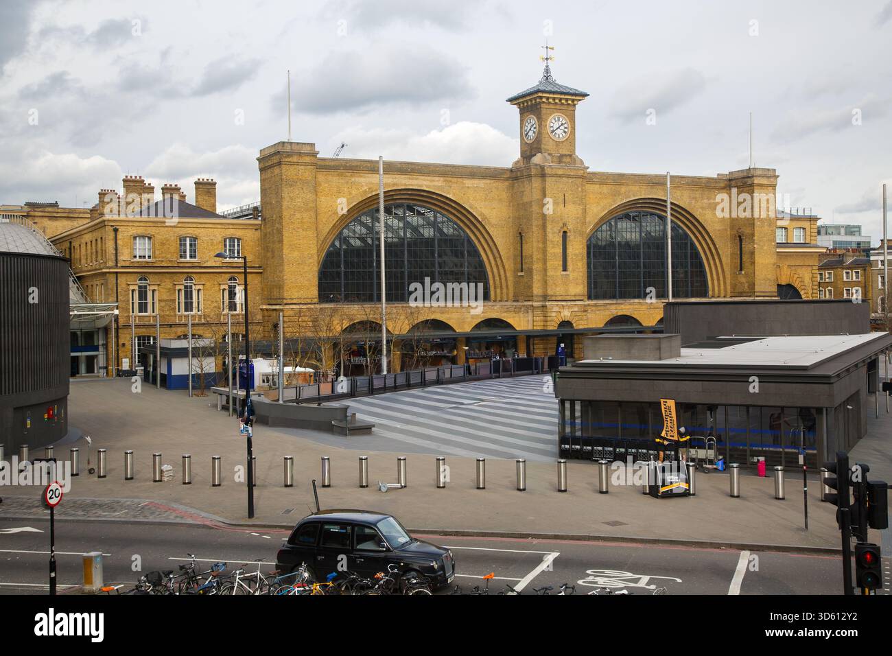 The Kings Cross train station historic victorian style building in ...