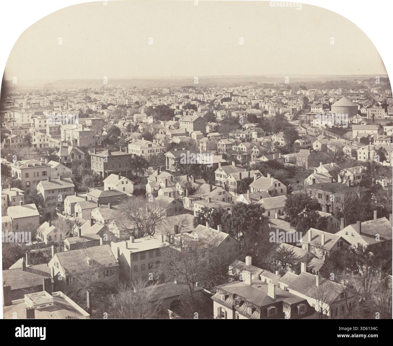 View by Francis Hacker of northwest Providence from Westminster Street ...
