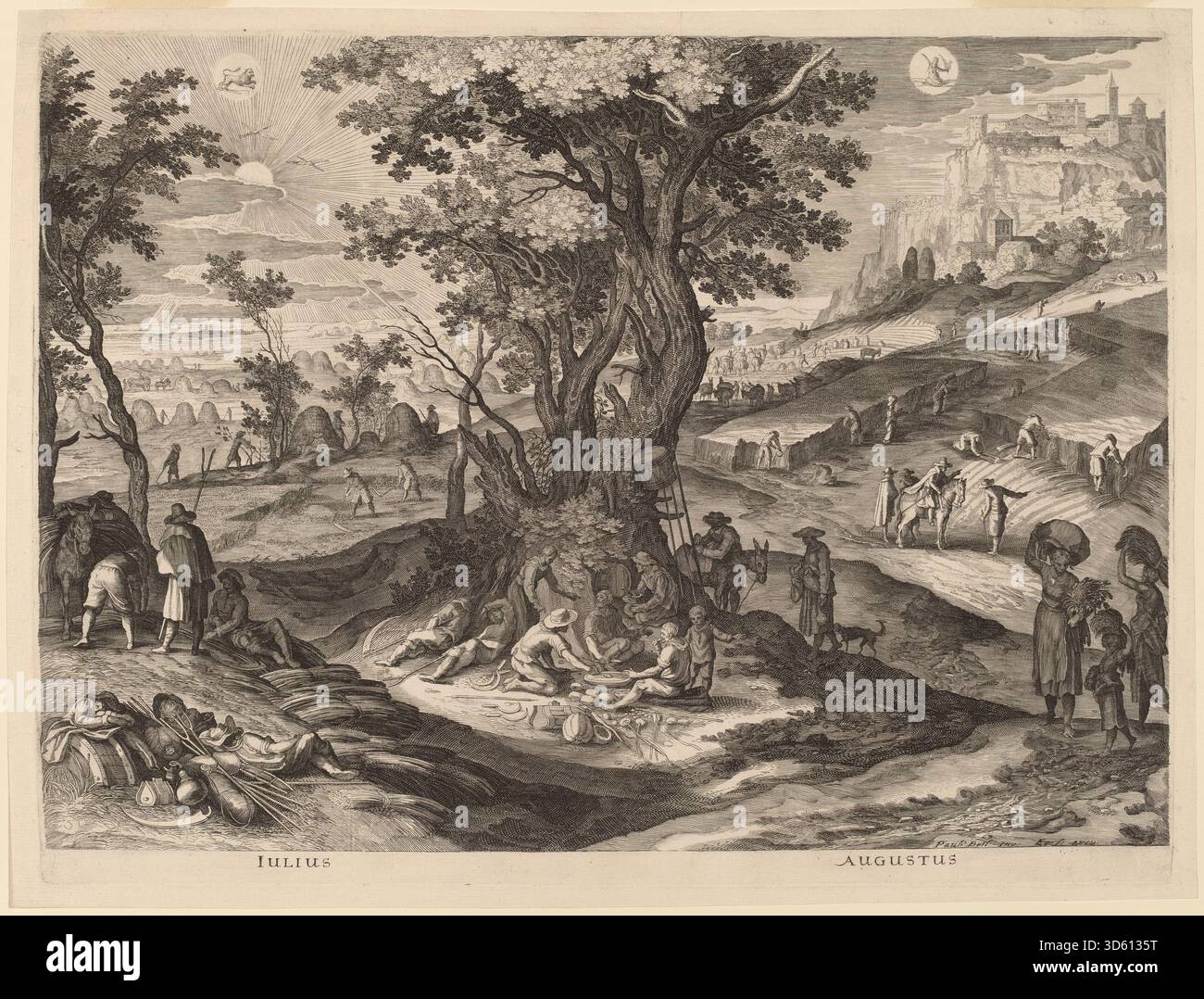 This engraving by Aegidius Sadeler II after Paul Bril, created in 1615 ...