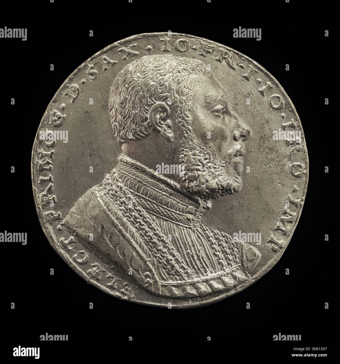 An obverse medal from circa 1532 by Matthes Gebel depicting Johann ...