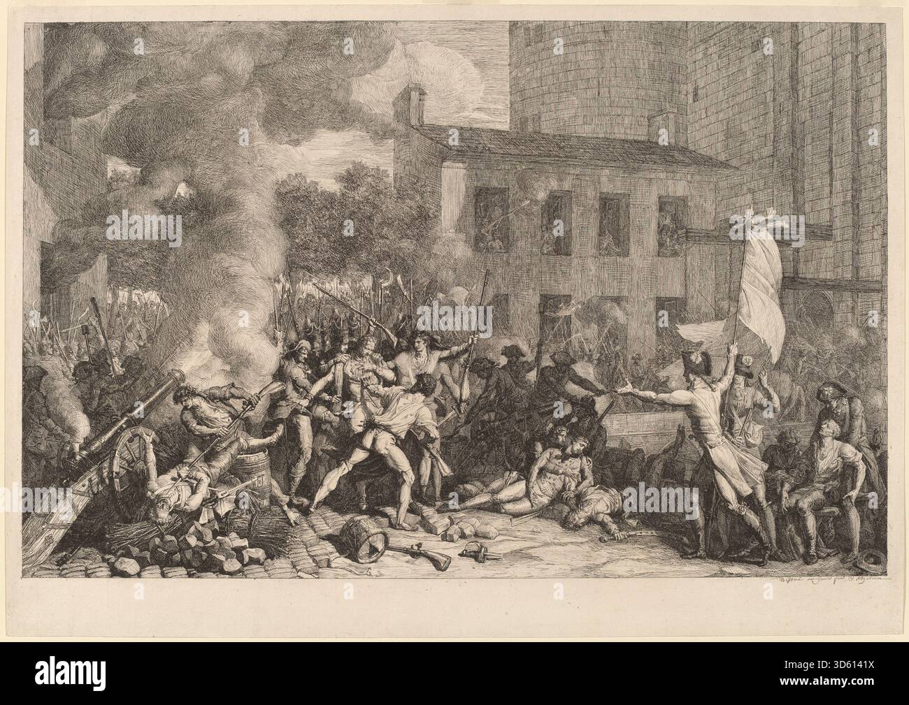 This c.1793 painting by Charles Thévenin depicts the storming of the ...