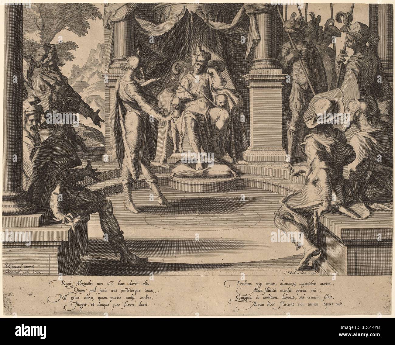 Engraving by Willem Swanenburgh after Joachim Anthonisz Wtewael ...
