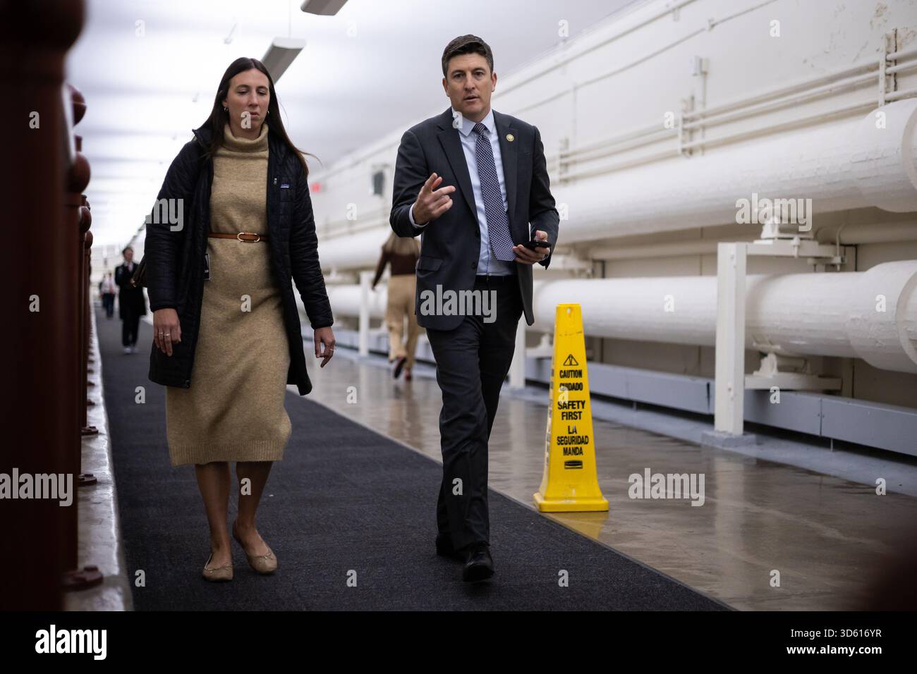 Rep. Bryan Steil (R-Wis.) walks to a vote at the U.S. Capitol Nov. 17 ...