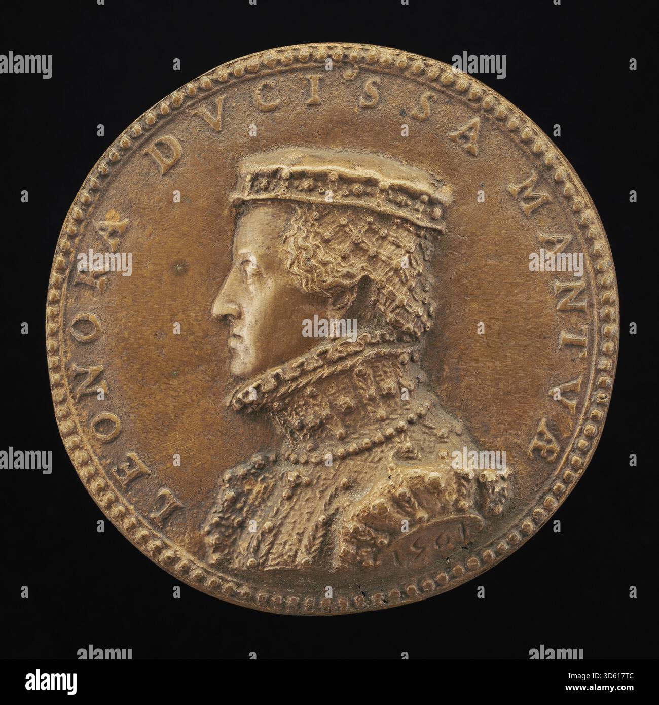 A 16th-century portrait by Pastorino da Siena depicting Eleonora of ...