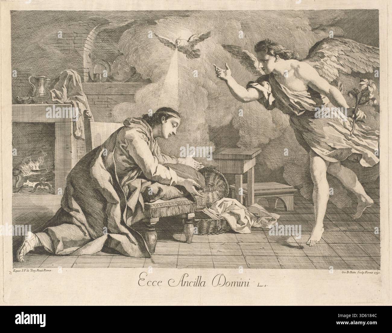 This 1750 painting by Jean Baptiste Hutin, after Jean François de Troy ...