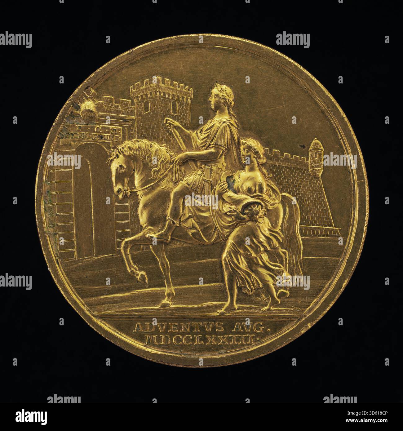 A 1773 medal reverse by Johann Martin Krafft showing Emperor Joseph II ...